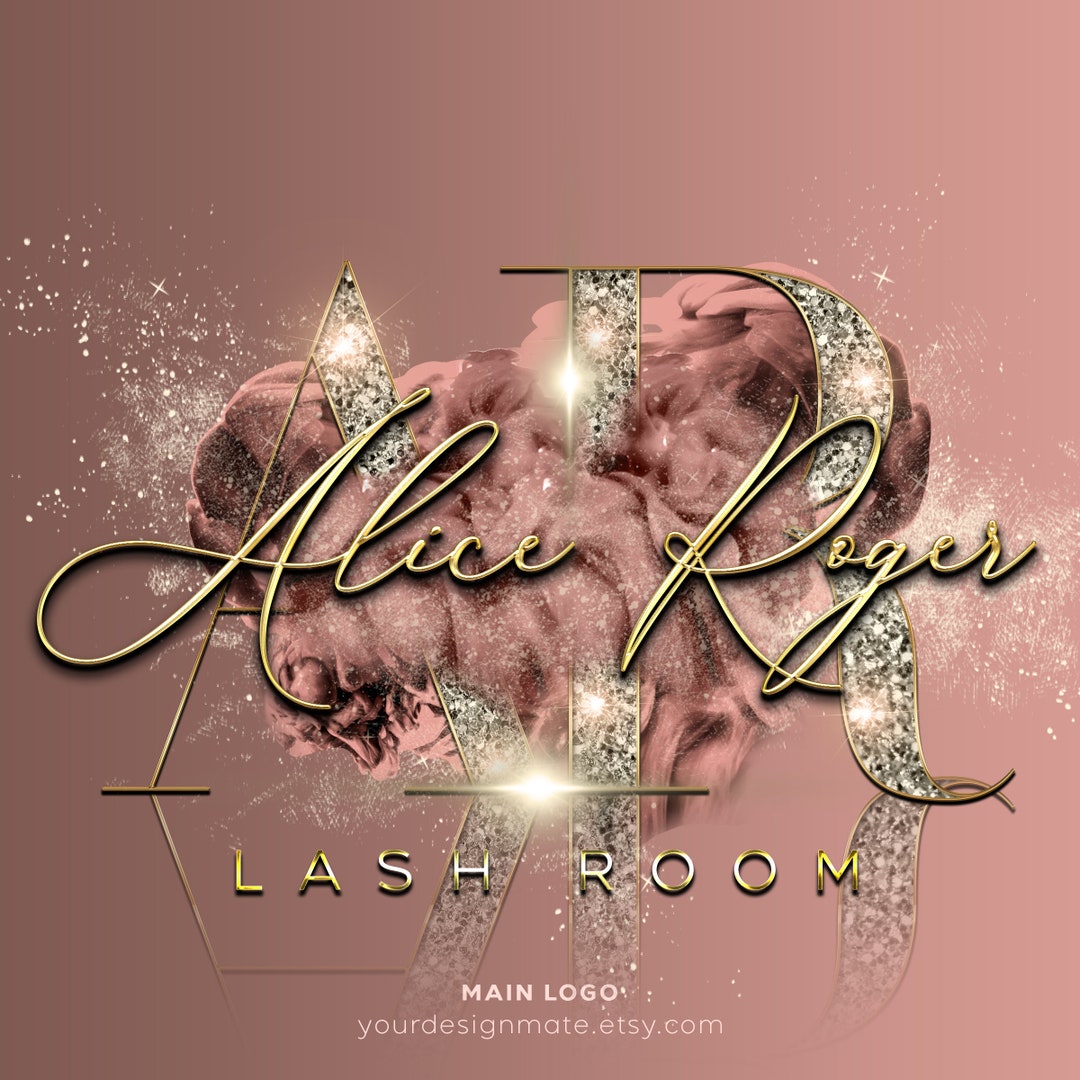 Beauty Logo, Jewellery Logo, Rose Gold Logo, Sparkle Glitter Logo ...