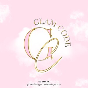 Pink Beauty Logo, Glam Logo Design, Makeup Logo, Cosmetic Brand Logo ...
