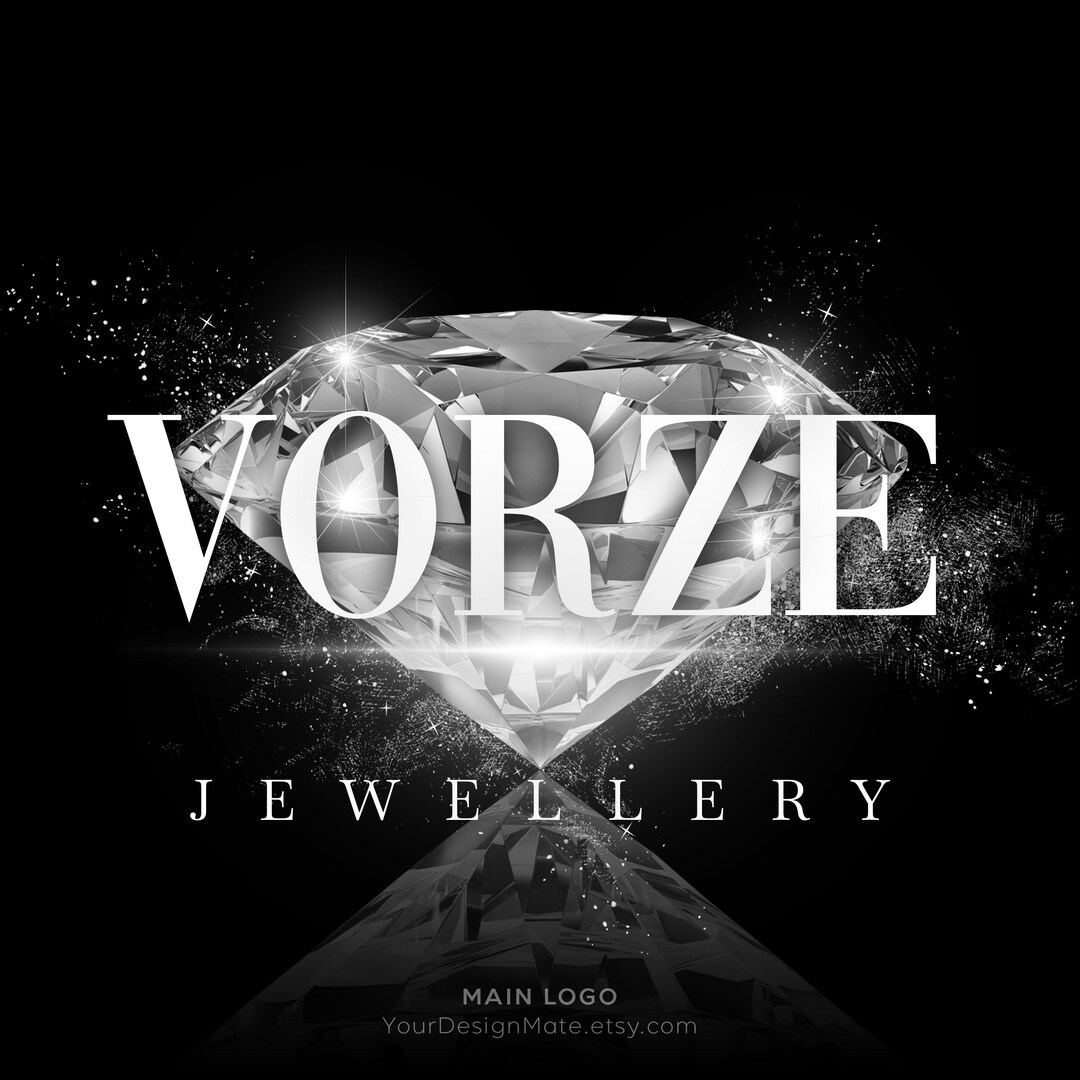 Diamond Logo, Jewellery Logo, Glitter Logo, Silver Beauty Logo, Sparkle ...