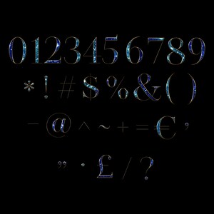 Aqua Blue Glitter Alphabet, Glitter Alphabet Clipart, Diamond Alphabet ...