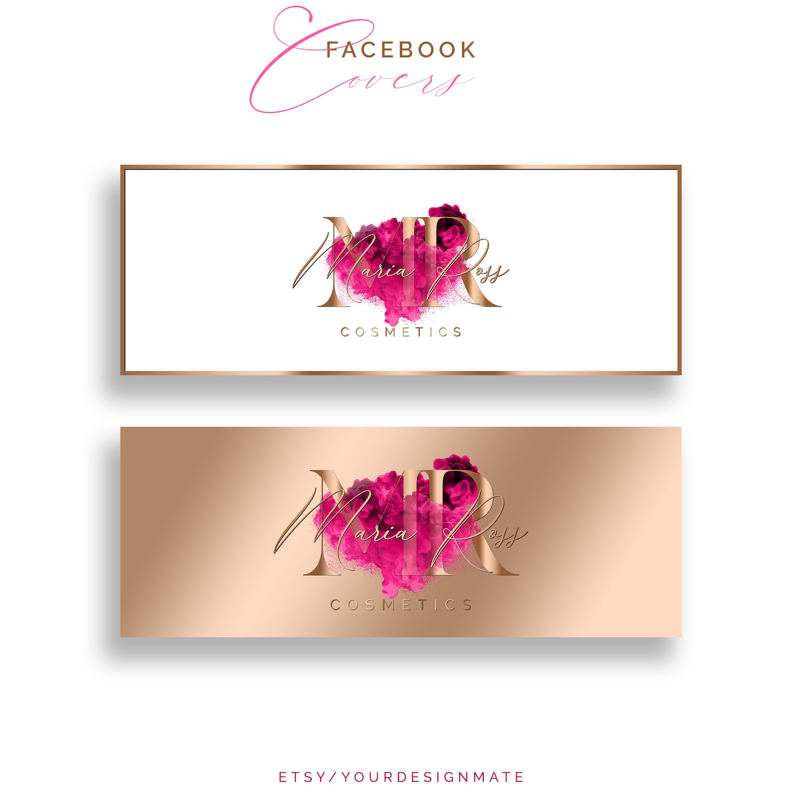 Hot Pink Logo Pink Watercolor Logo Pink Smoke Logo Rose - Etsy