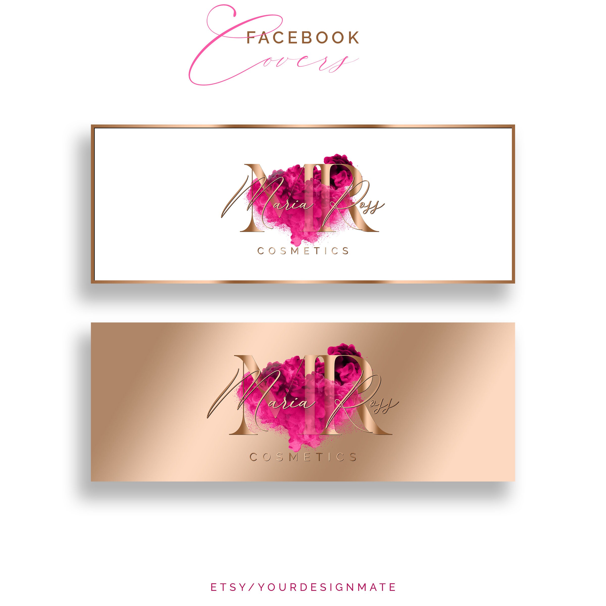 Hot Pink Logo Pink Watercolor Logo Pink Smoke Logo Rose - Etsy