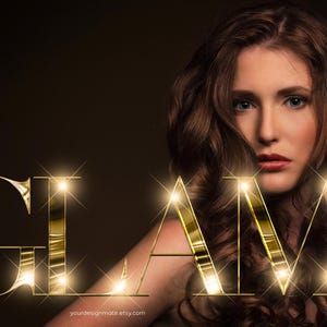 Luxury Gold Chrome Alphabet Clipart, Glam Metallic Letters PNG, Sparkle ...