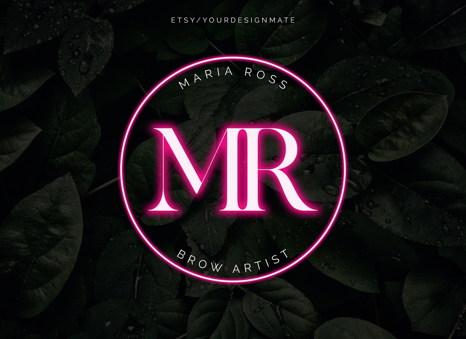 Pink Neon Logo Pink Watercolor Logo Pink Smoke Logo Hot | Etsy