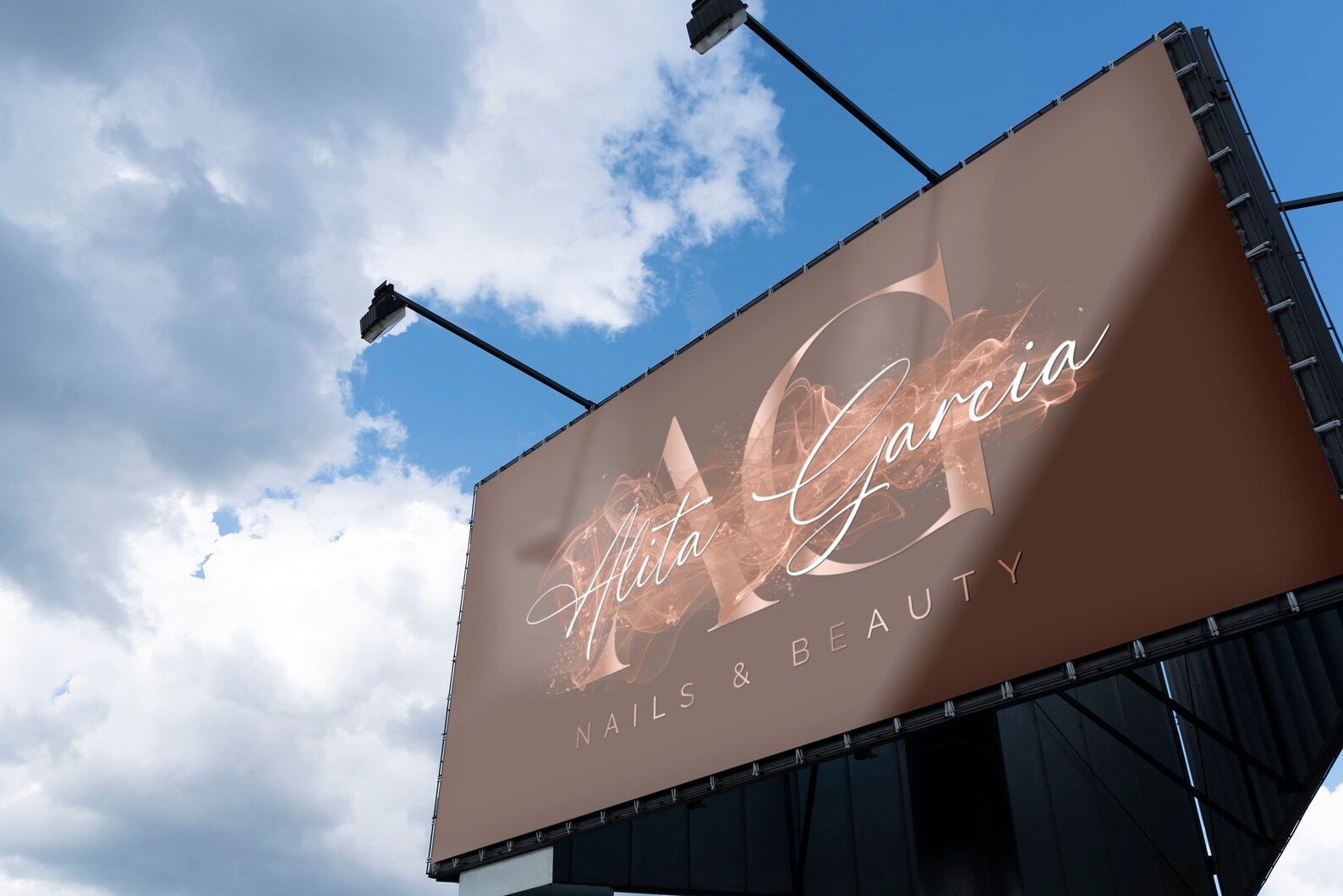 Rose Gold Logo, Beauty Logo, Rose Gold Flames Logo, Nails Logo ...
