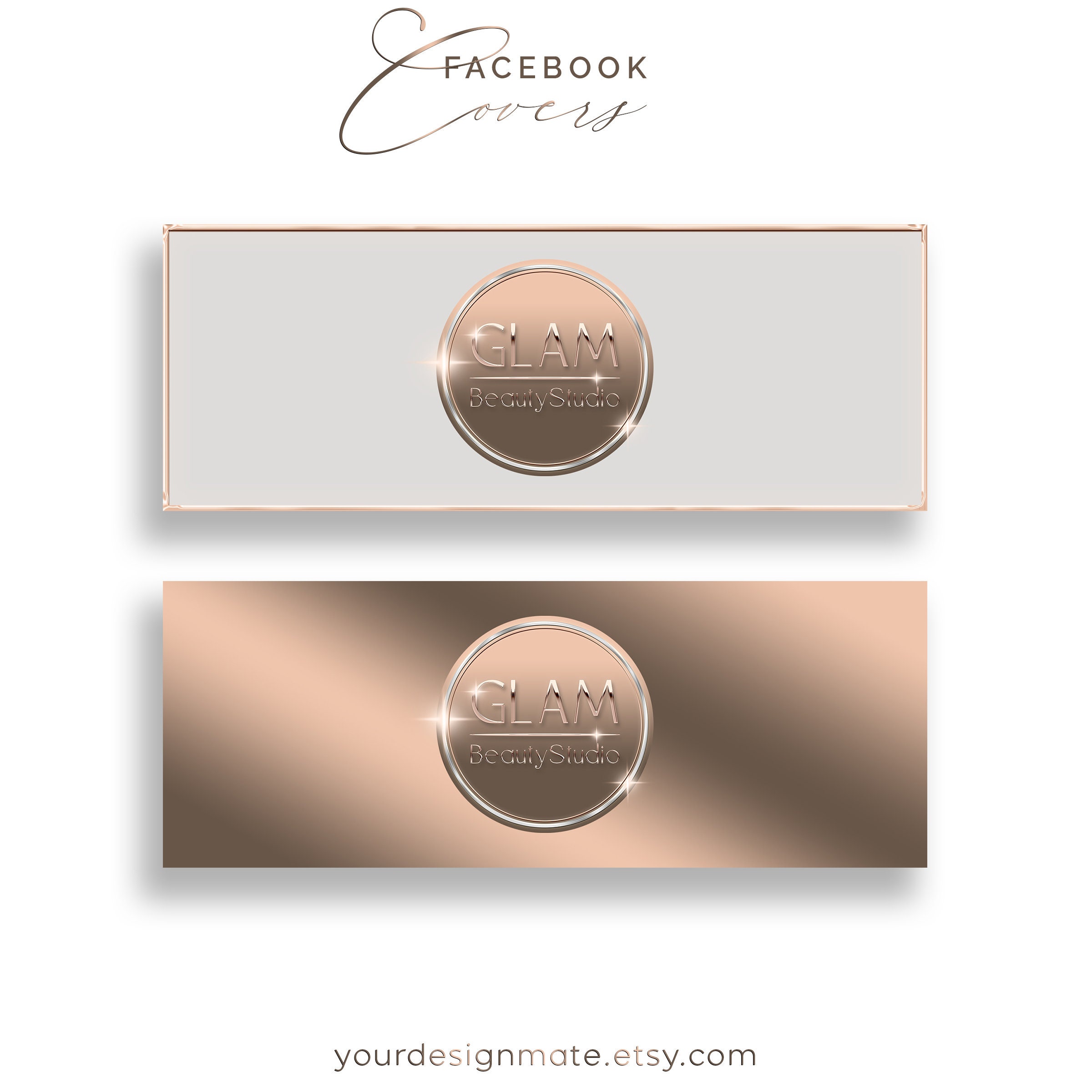 Rose Gold Logo Luxury Logo Glam Logo Cosmetics Logo - Etsy UK