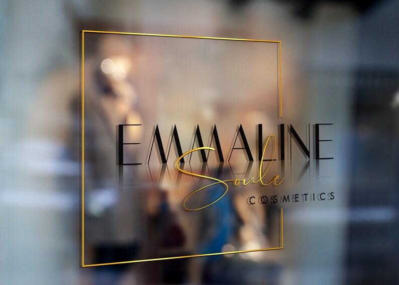 Cosmetics Logo Gold Beauty Logo Makeup Logo Lash Logo - Etsy