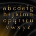 Gold Chrome Alphabets, Gold Alphabet PNG, Gold Metallic Letters, Gold ...