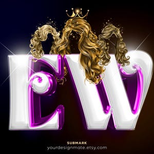 Modern Hair & Wig Salon Logo, Premade Beauty Branding, Hairdresser Logo ...