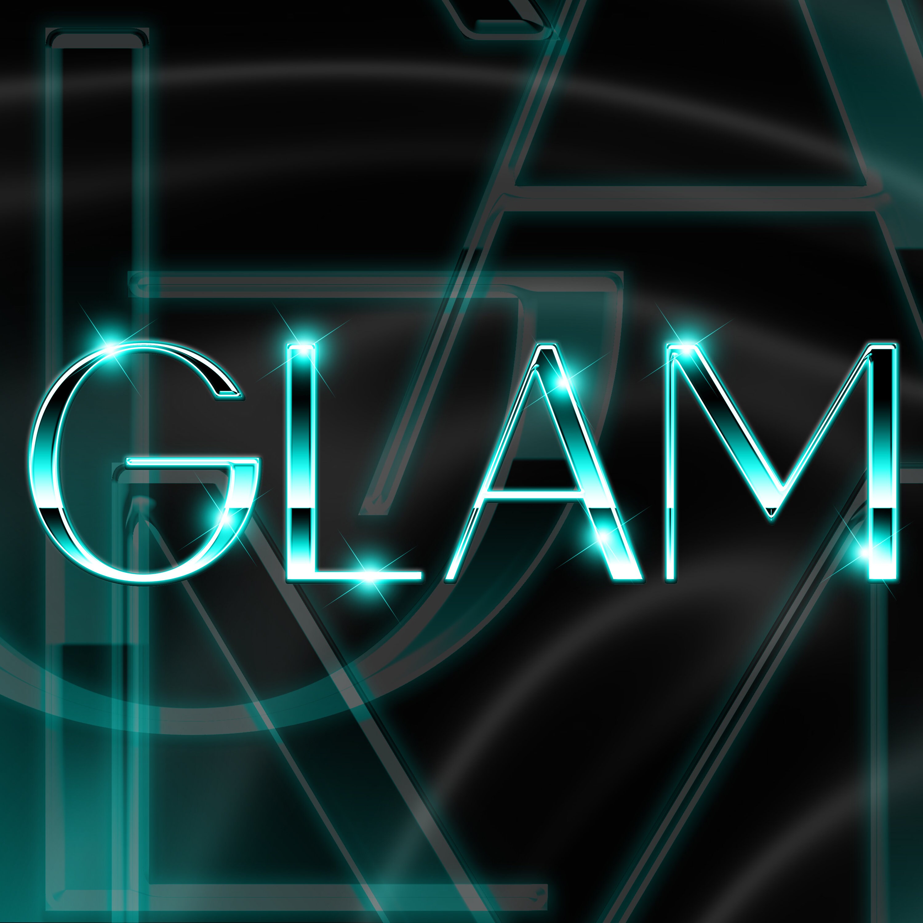 Turquoise Chrome Alphabet, Turquoise Alphabet PNG, Teal Metallic ...