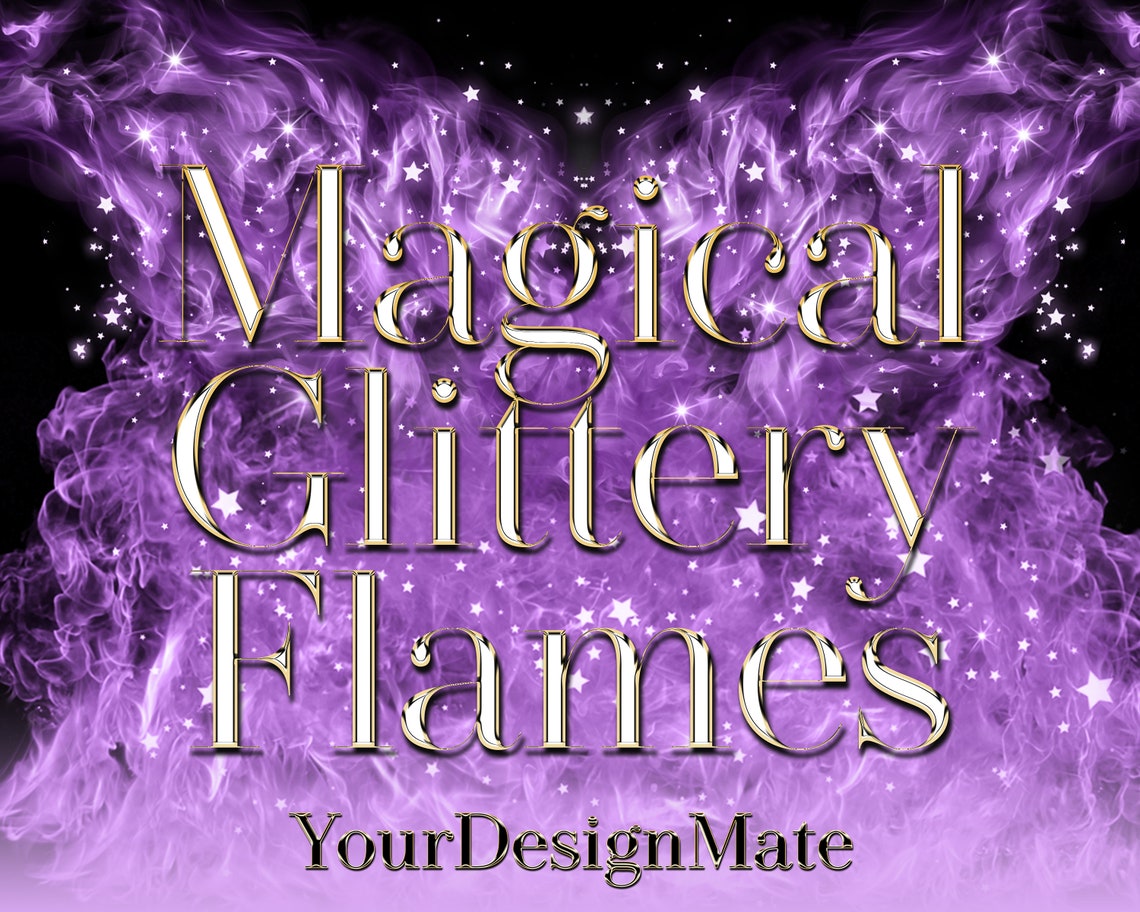 Purple Flames Overlays, Logo Background, Flames Cliparts, Purple Fire ...