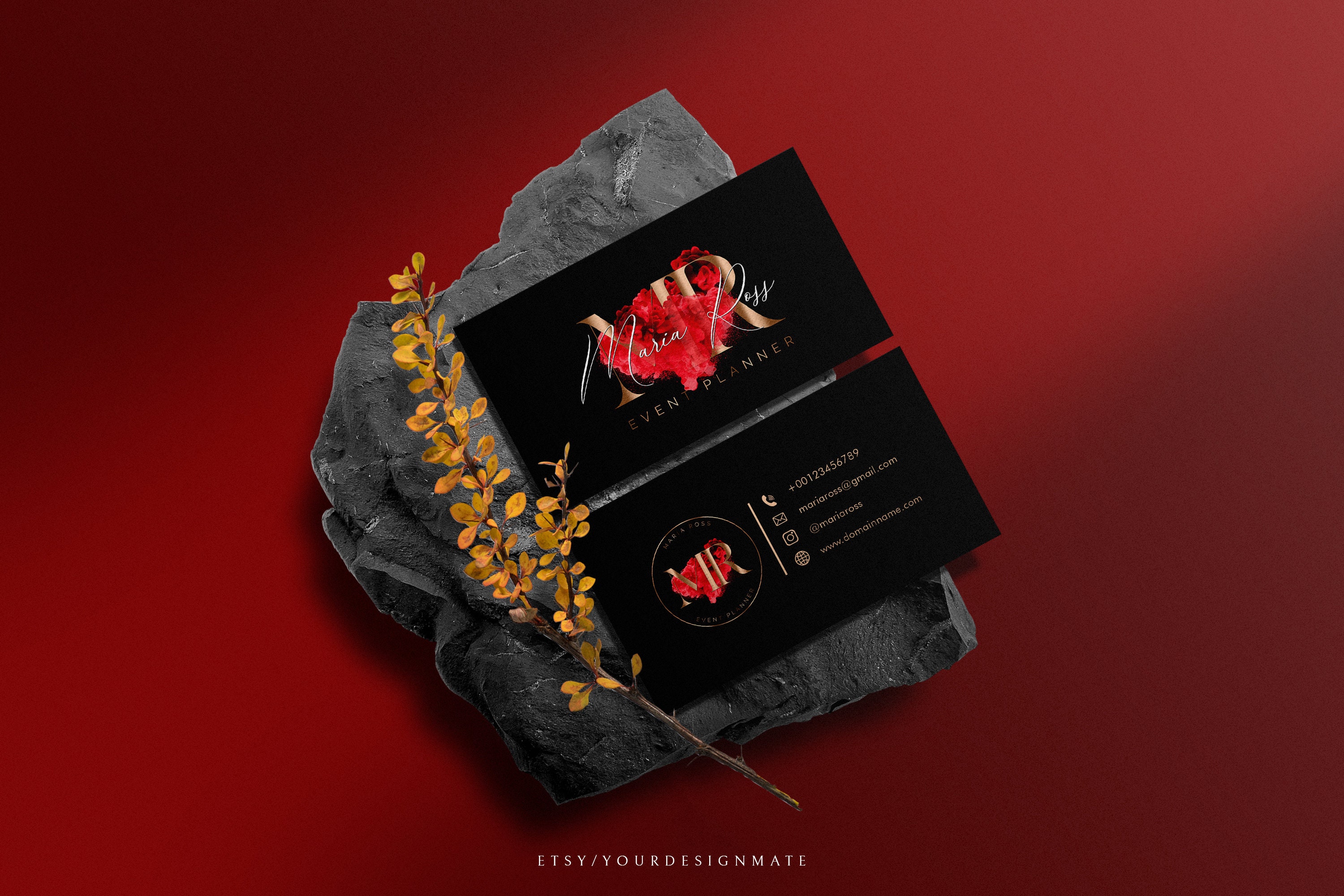 Red Watercolor Logo Red Smoke Logo Beauty Logo Signature - Etsy