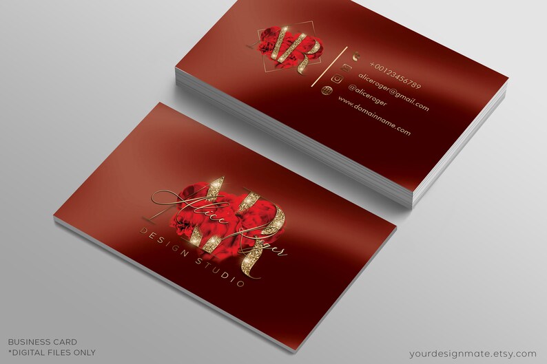 Red Smoke Logo Interior Designer Logo Beauty Logo Jewellery - Etsy