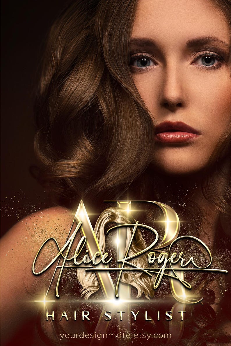 Chic Hair Salon Logo | Custom Wig and Hair Branding | Premade Beauty ...