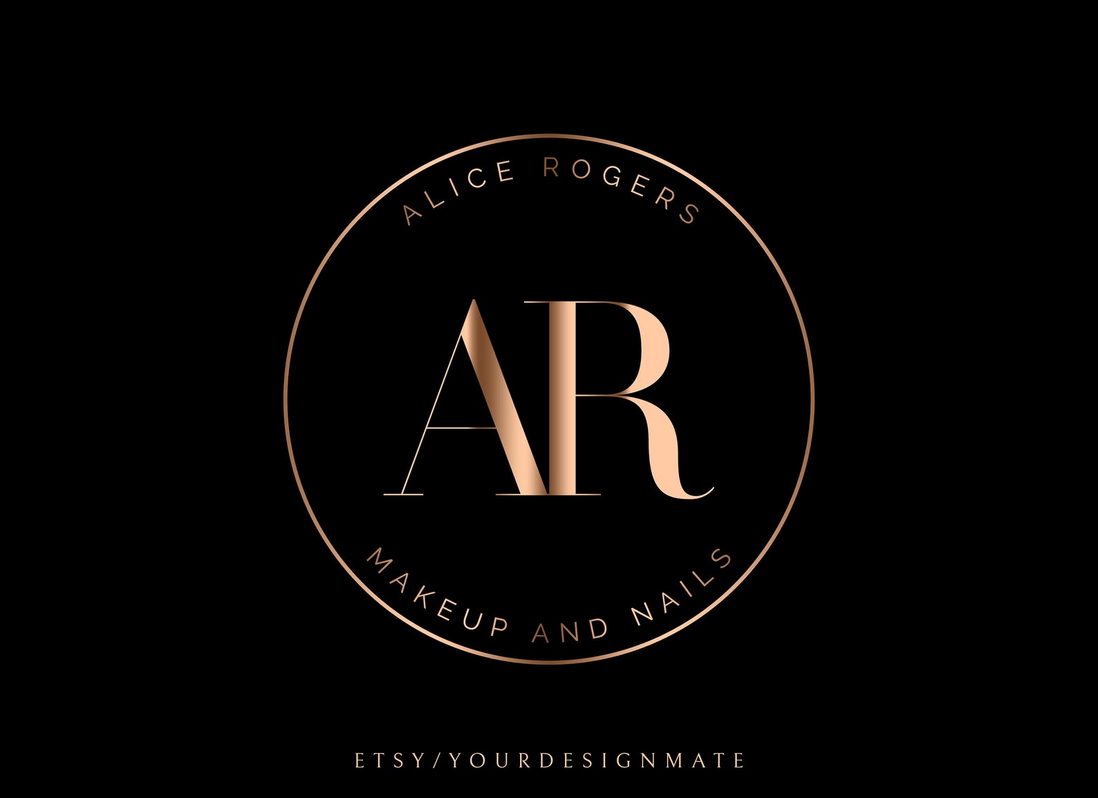 Pink Gold Logo Pink Watercolor Logo Premade Logo Pink - Etsy