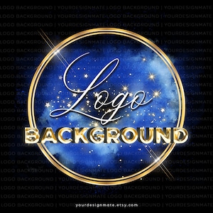 Logo Background Png, Blue Smoke Png, Gold Circle Frame, Glitter ...