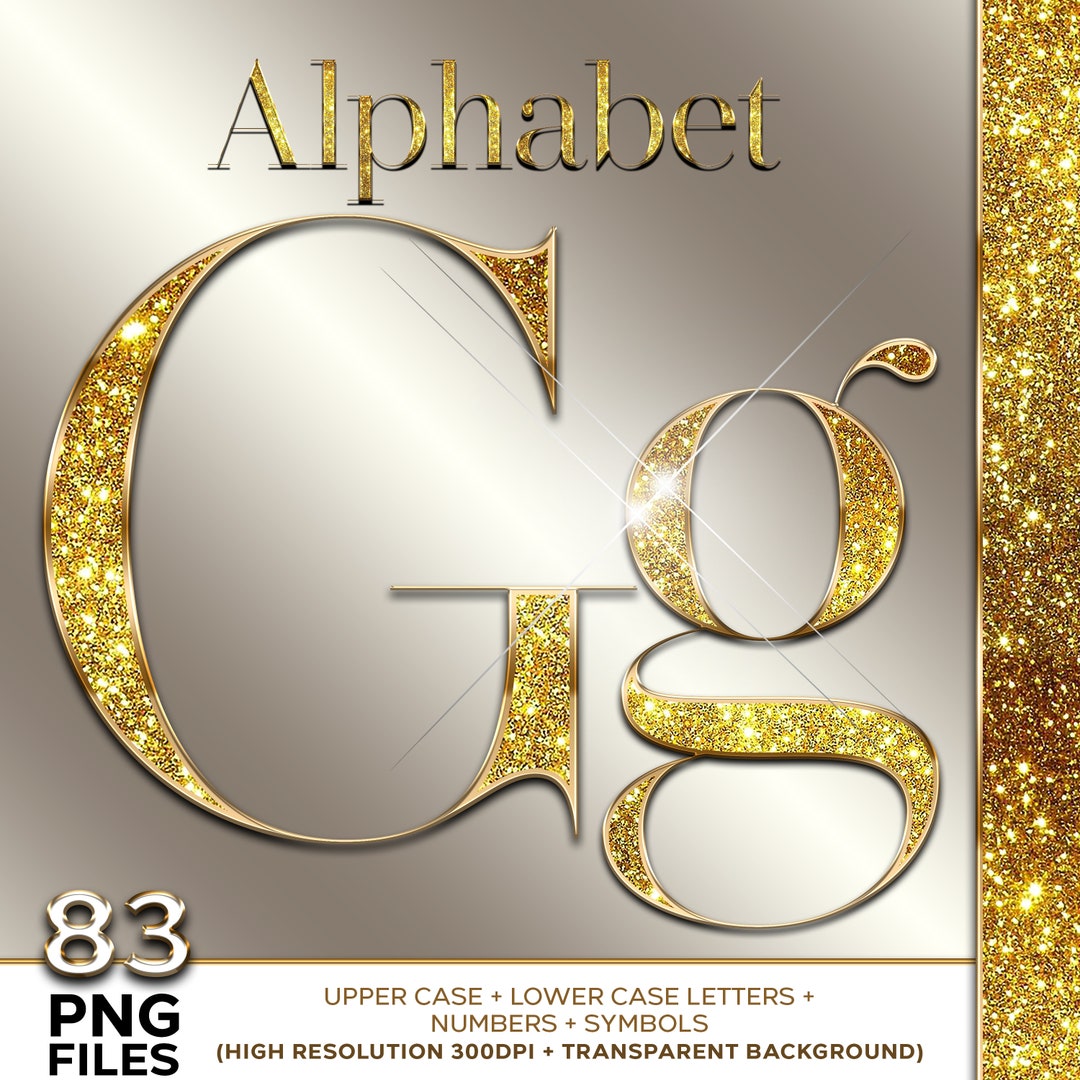 Gold Alphabet PNG, Glitter Alphabet Clipart, Diamond Alphabet PNG ...