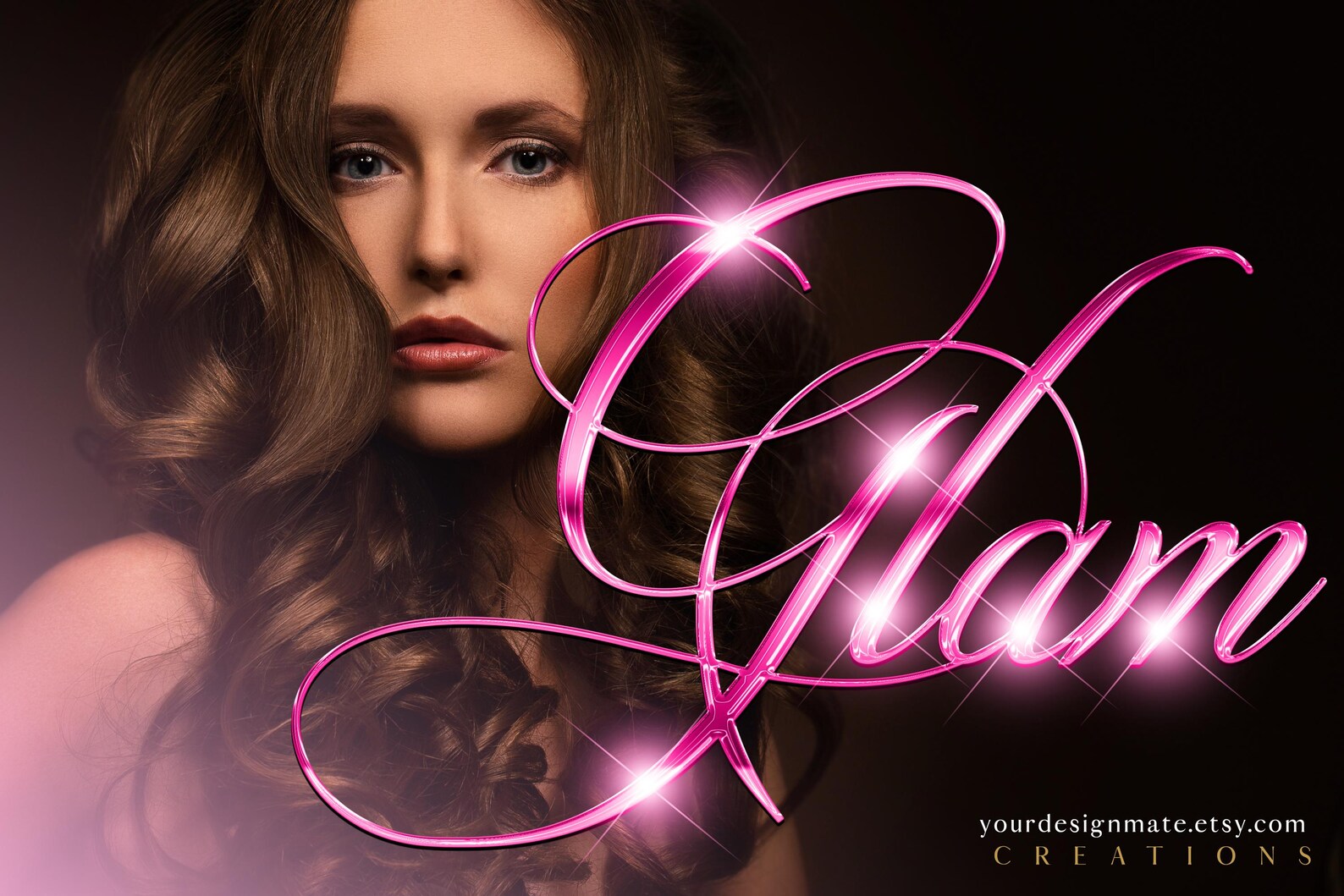 Pink Chrome Alphabet PNG, Metallic Script Letters, Liquid Pink Chrome ...