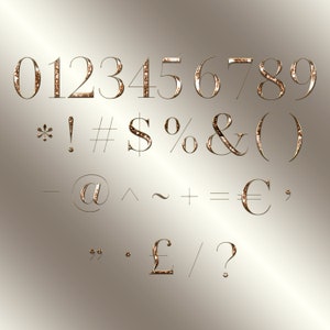 Rose Gold Alphabet PNG, Glitter Alphabet Clipart, Diamond Alphabet PNG ...