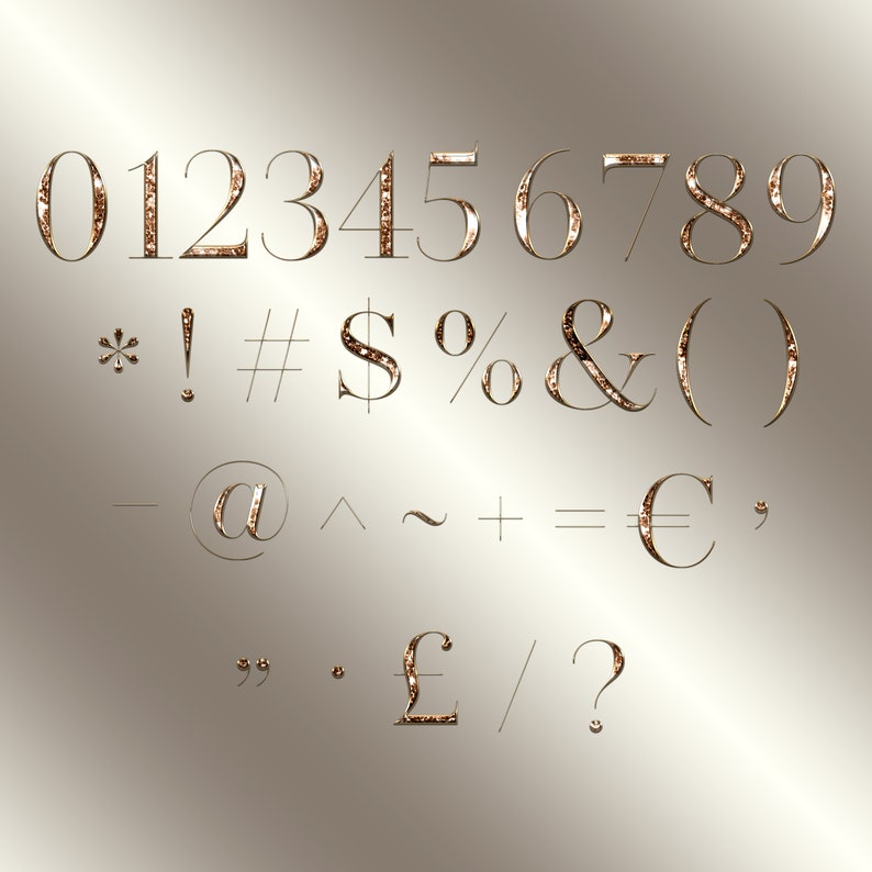 Rose Gold Alphabet PNG, Glitter Alphabet Clipart, Diamond Alphabet PNG ...