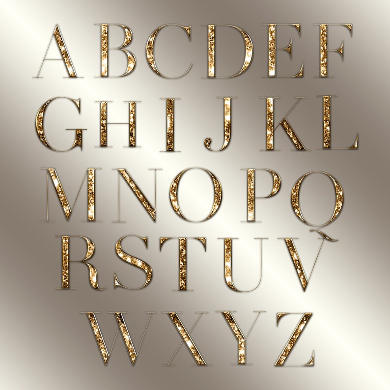Gold Alphabet PNG, Glitter Alphabet Clipart, Diamond Alphabet PNG ...