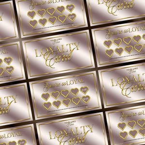 Luxurious Gold Loyaltycard Template, Rewards Card, VIP Customer Card ...