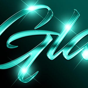 Turquoise Alphabet Letters PNG, Glossy Script Turquoise Chrome Letters ...