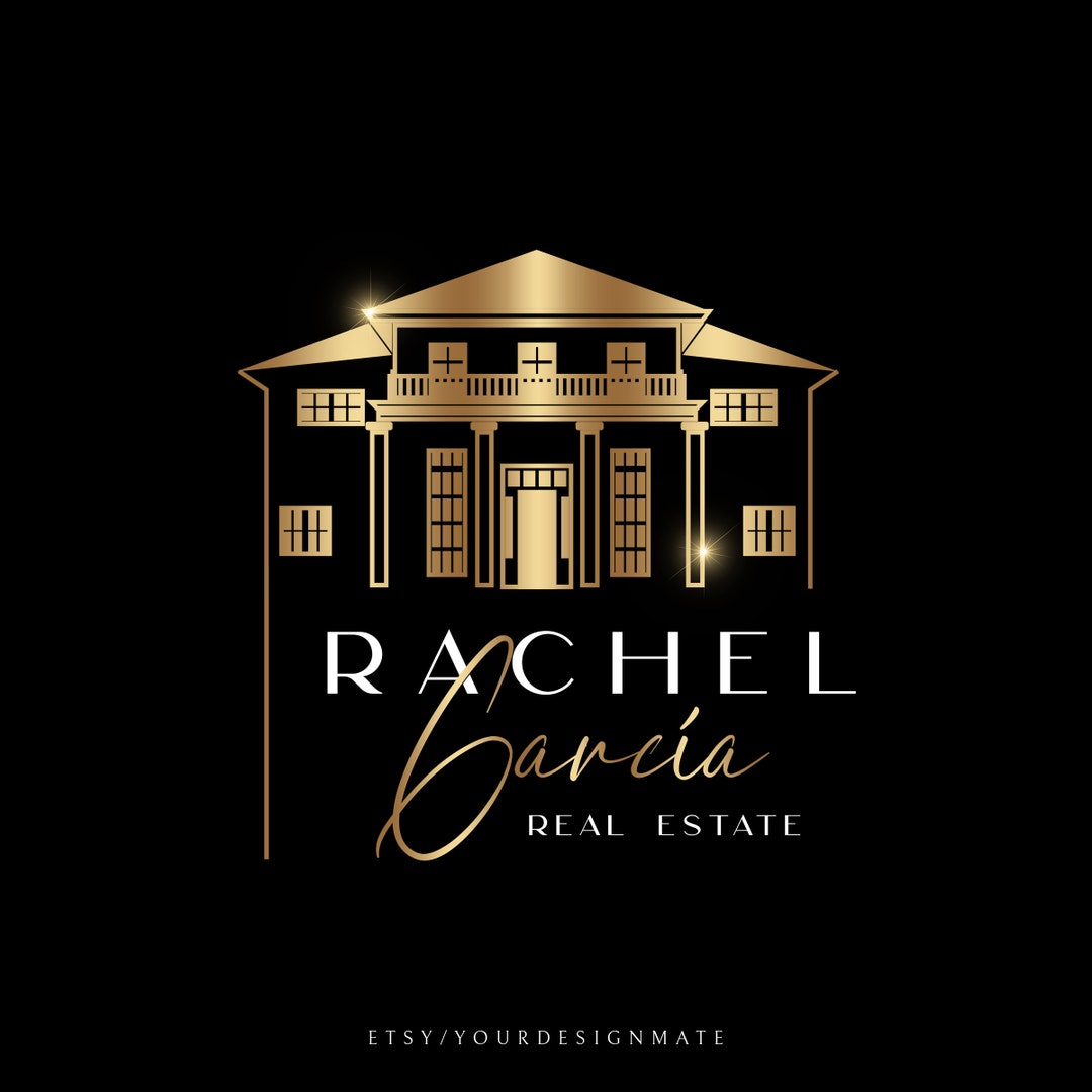 Premade Real Estate Logo, Realtor Logo, Gold Real Estate Logo ...