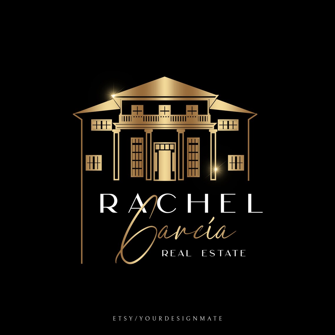 Premade Real Estate Logo Realtor Logo Gold Real Estate Logo - Etsy