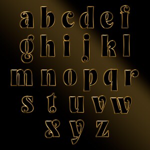 Black Bold Chrome Alphabet PNG, Metallic Black Letters Clipart, Black ...