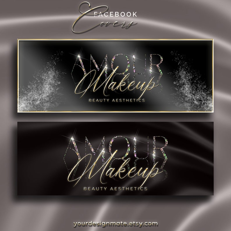 Beauty Logo, Glitter Logo, Glam Logo, Lux Logo, Sparkle Glitter Logo ...