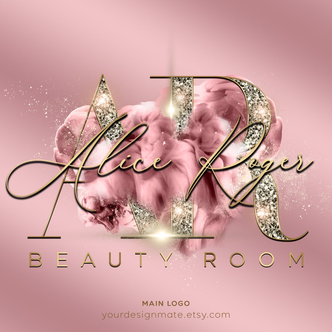 Beauty Logo Pink Glitter Logo Jewellery Logo Sparkle - Etsy