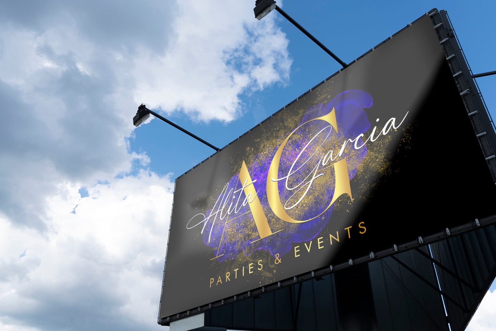 Navy Blue Gold Logo Navy Blue Watercolor Logo Beauty Logo - Etsy