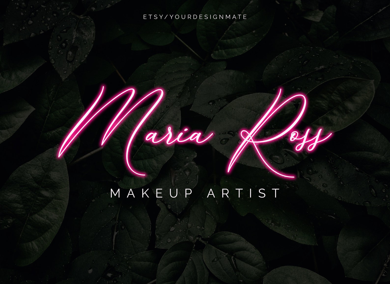 Pink Neon Logo Pink Watercolor Logo Pink Smoke Logo Hot | Etsy