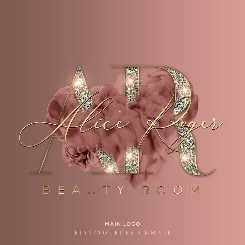 Beauty Logo Jewellery Logo Rose Gold Logo Sparkle Glitter - Etsy