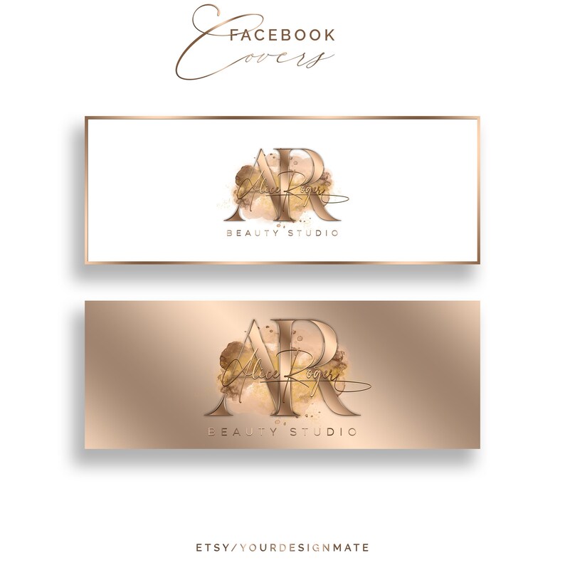 Rose Gold Logo Candle Logo Wax Logo Watercolour Logo - Etsy