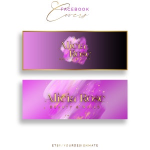 Purple Watercolor Logo, Brush Stroke Logo, Beauty Logo, Nails Logo ...