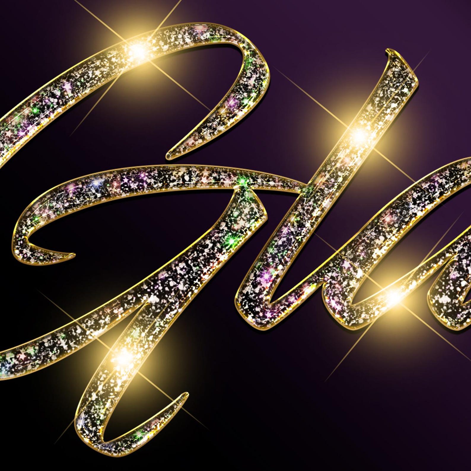 Glitter Alphabet PNG, Sparkling Script Letters, Premium Glitter, A-Z ...