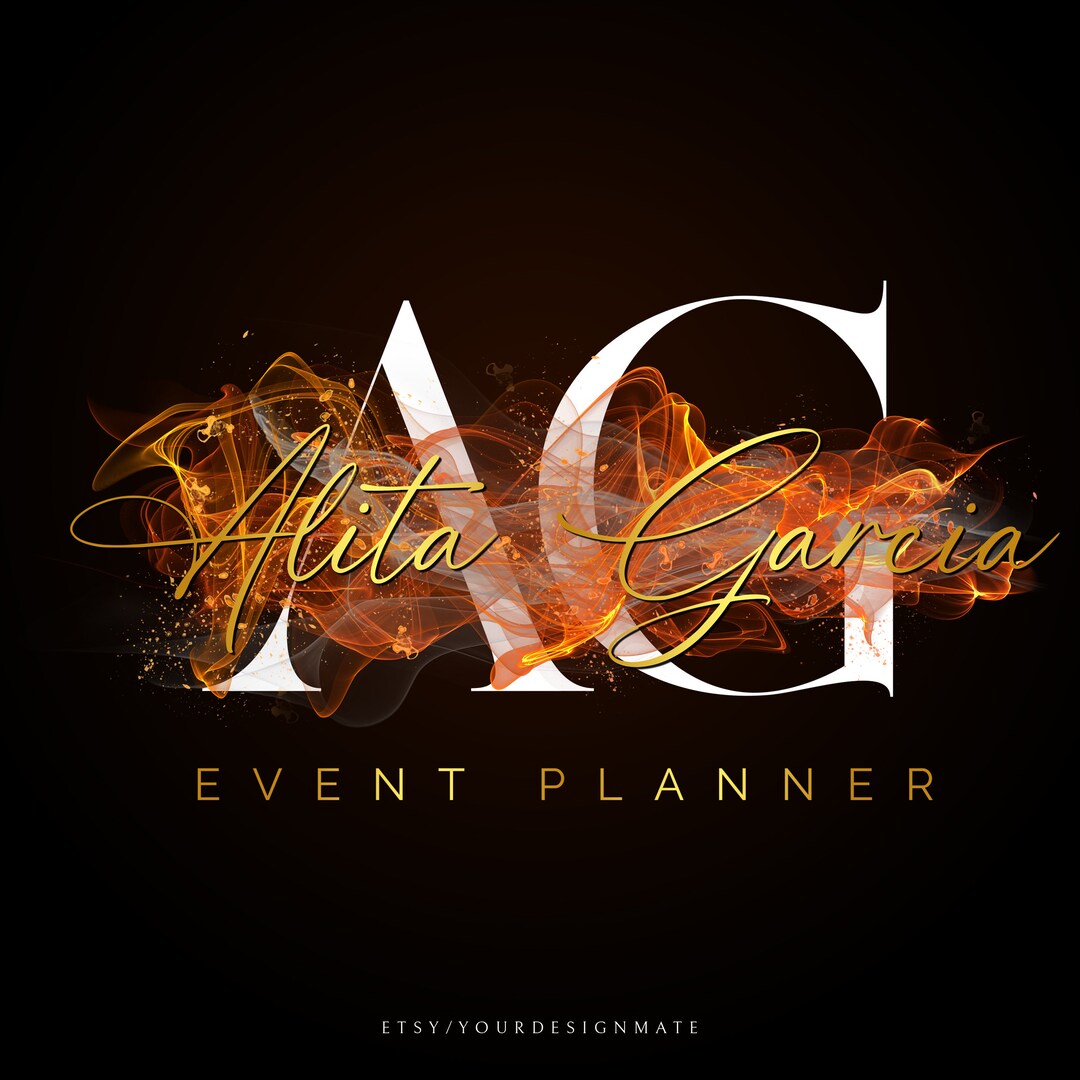 Premade Logo, Flames Logo, Party Planner Logo, Event Planner Logo ...