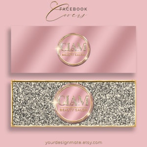 Pink Beauty Logo, Glitter Logo, Premade Logo, Sparkle Logo, Jewellery ...