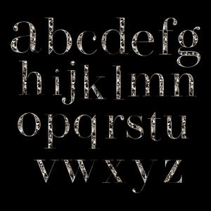 Diamond Alphabet Letters, Sparkling Glitter Letters, Luxury Diamond ...