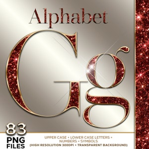 Red Glitter Alphabet PNG, Glitter Alphabet Clipart, Diamond Alphabet ...