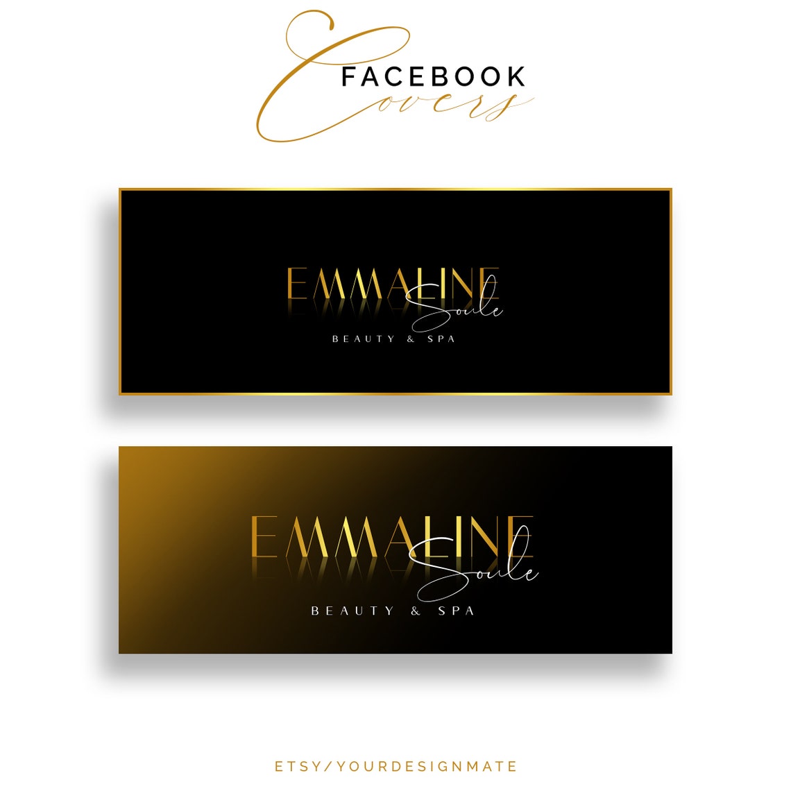 Gold Beauty Logo Skincare Logo Cosmetics Logo Spa Logo - Etsy