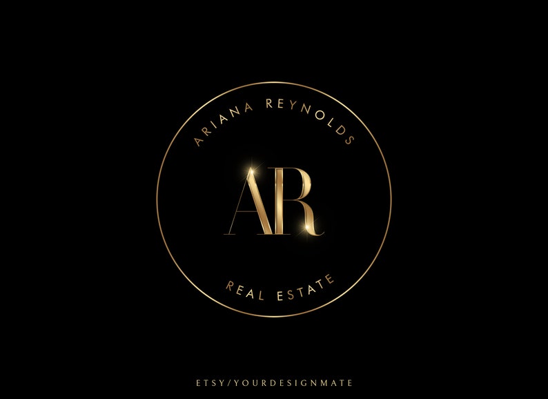 Premade Real Estate Logo Realtor Logo Gold Real Estate Logo - Etsy