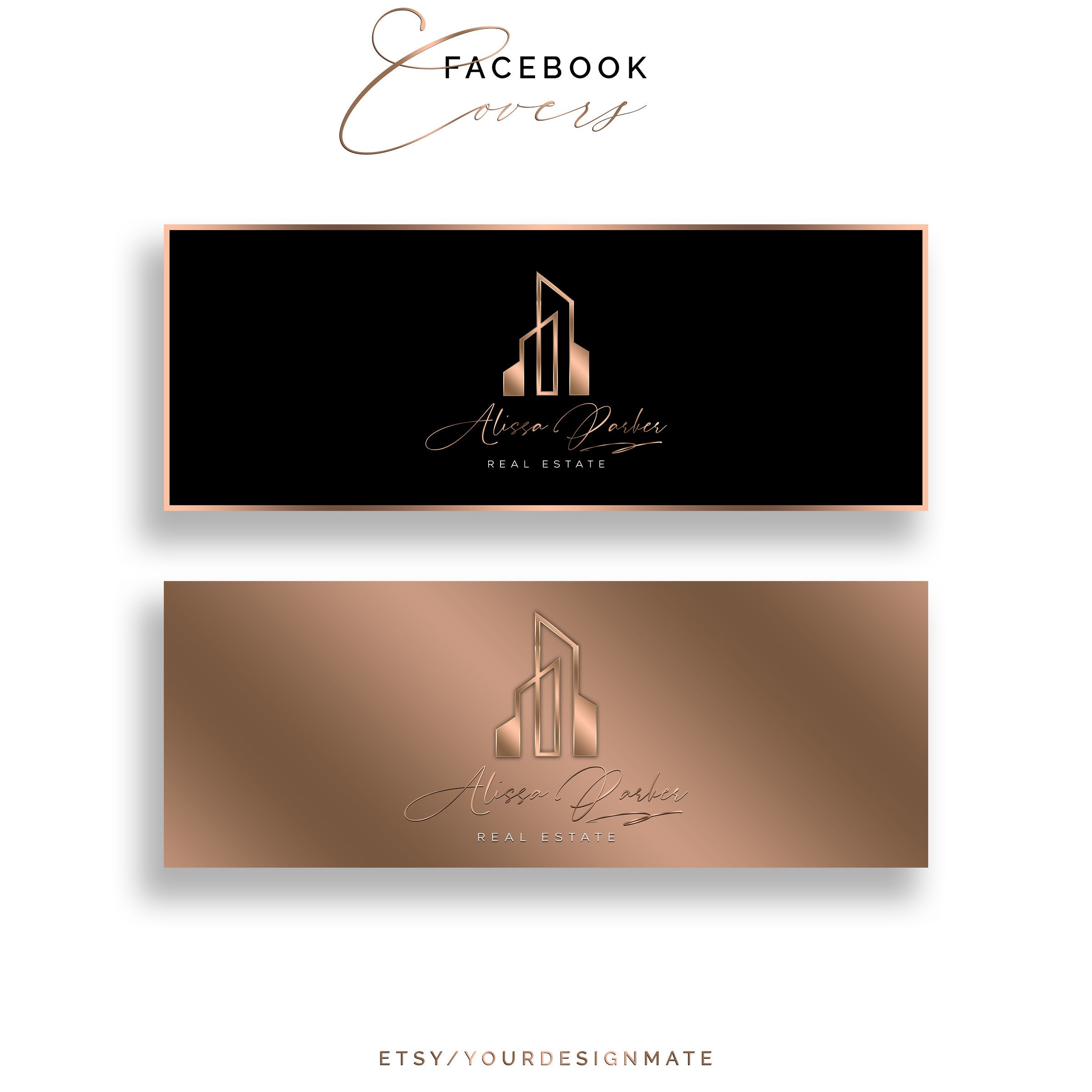 Premade Real Estate Logo Realtor Logo Rose Gold Real Estate - Etsy