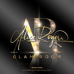 Beauty Logo, Glitter Logo, Glam Logo, Lux Logo, Sparkle Glitter Logo ...