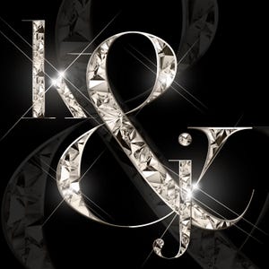 Diamond Alphabet Letters, Sparkling Glitter Letters, Luxury Diamond ...