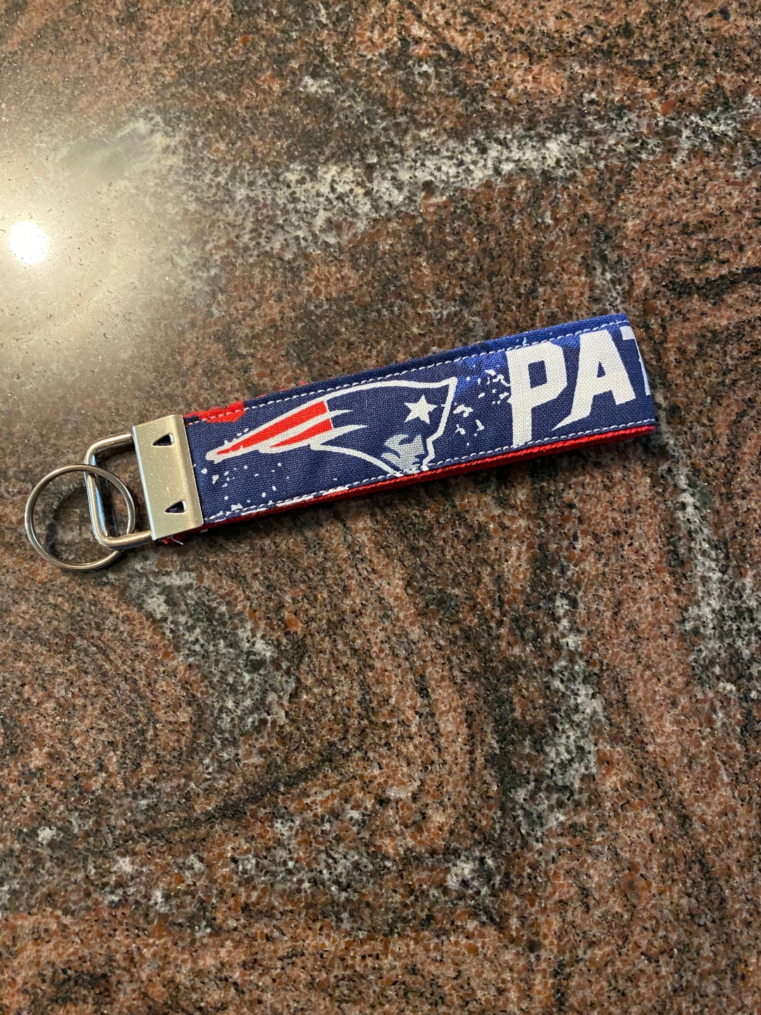 Key Fob Keychain With New England Patriots Design | Available in ...