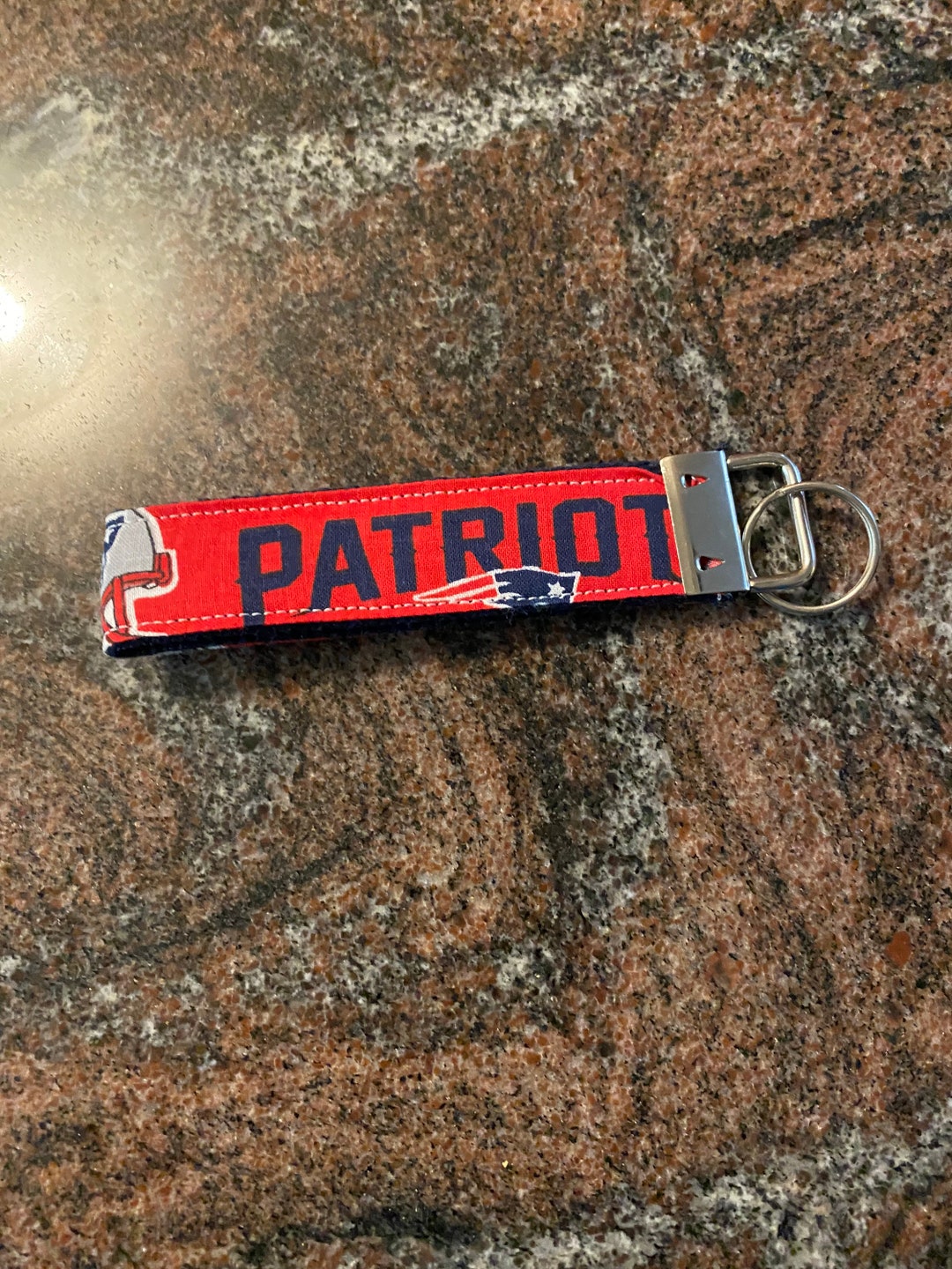 Key Fob Keychain With New England Patriots Design | Available in ...