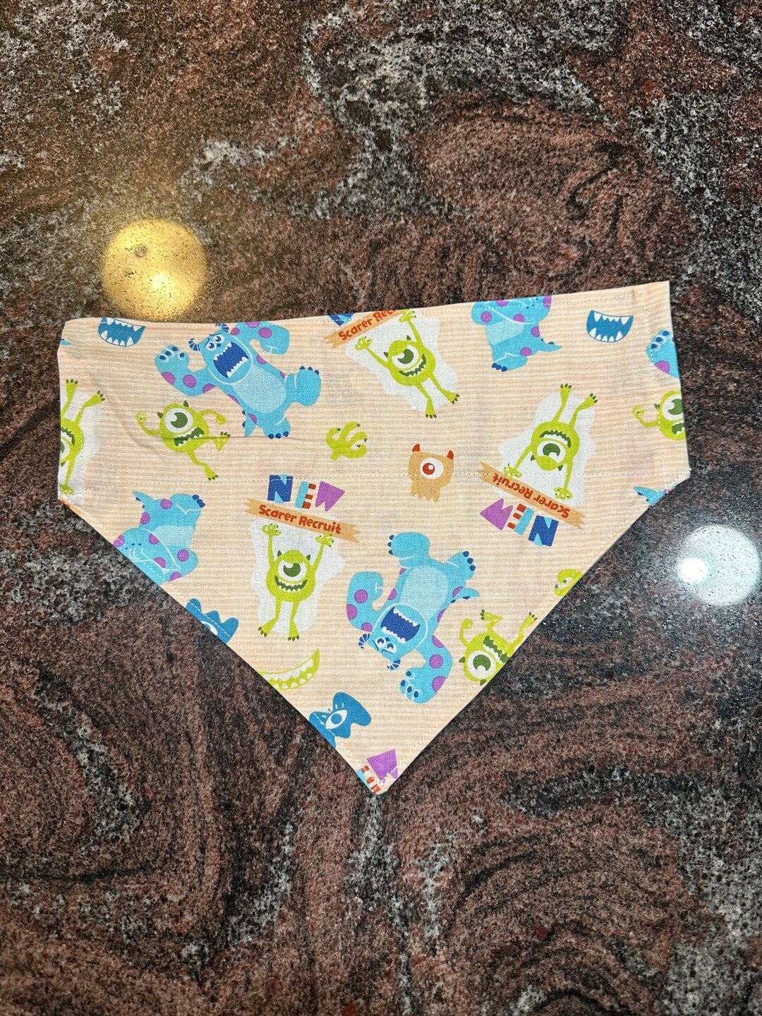 Reversible Pet Bandana | Made With Monster’s Inc Fabric | Made to Order ...